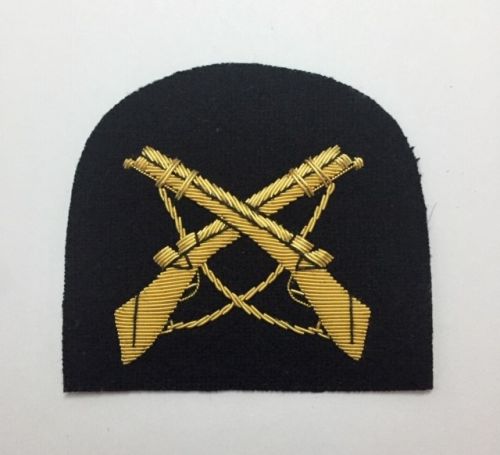 Crossed Riffles Cuff Rate (Gold Wire Bullion) - RAN Uniforms, Navy ...