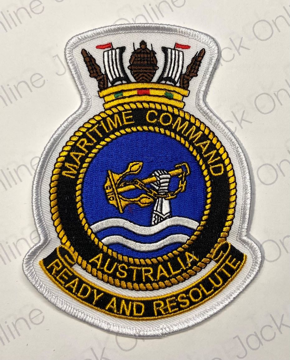 Maritime Command Crest Cloth Patch - RAN Uniforms, Navy Accessories ...