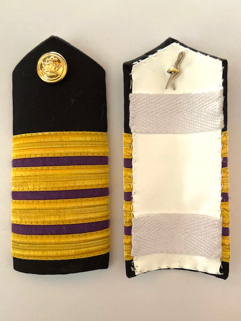 4 Stripe Hardboard Engineer (Pair) Epaulette (12mm)+ Purple - RAN ...