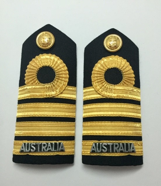 RAN Captain Rank Hard Boards - RAN Uniforms, Navy Accessories Medals ...